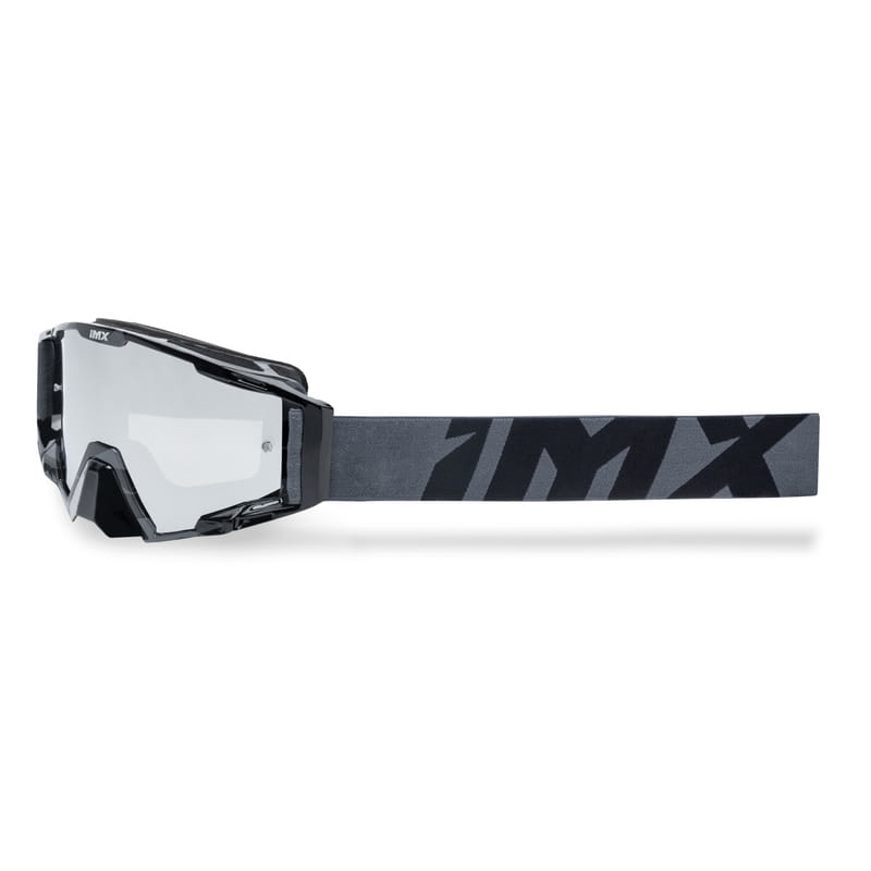GOGLE IMX SAND GRAPHIC BLACK GLOSS/GREY - SZYBA SILVER IRIDIUM + CLEAR ...